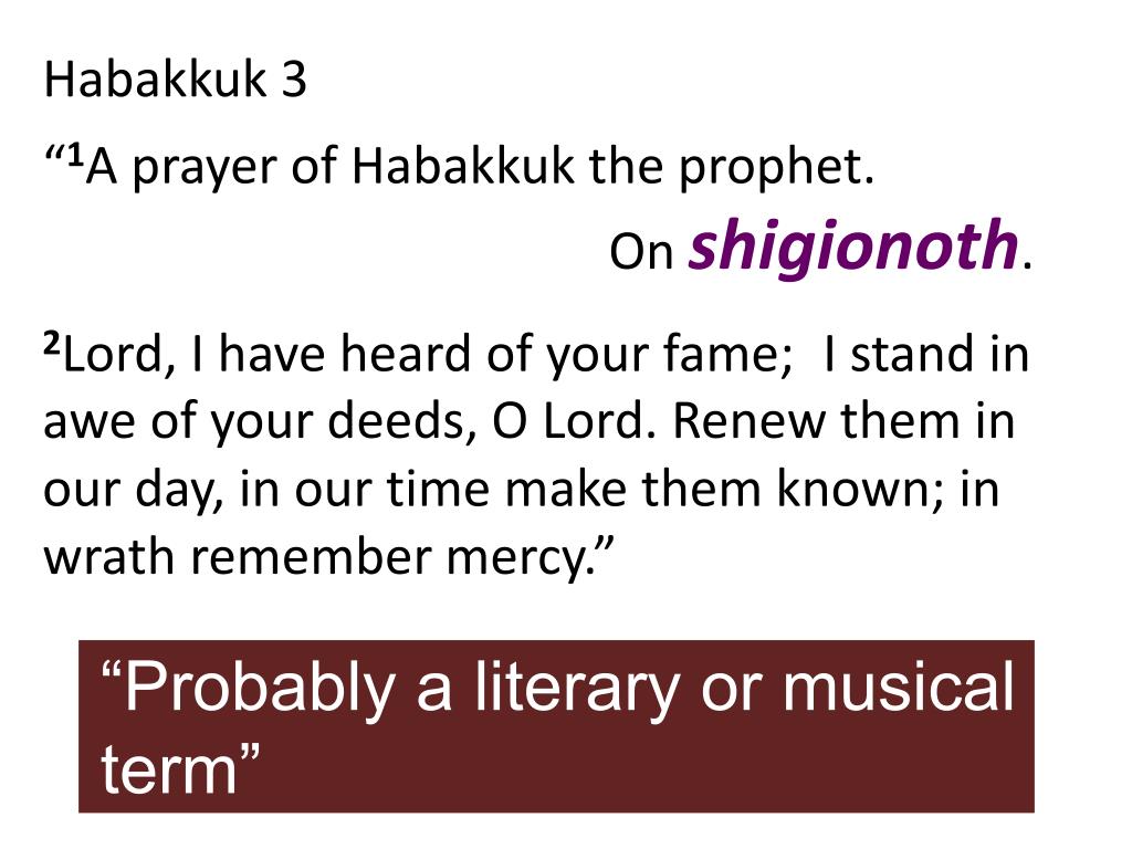 PPT - Habakkuk 3 The Worship Movement : He, You, I PowerPoint ...