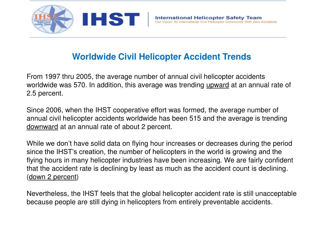 PPT - Worldwide Civil Helicopter Accident Trends PowerPoint ...