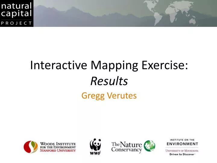 PPT - Interactive Mapping Exercise: Results PowerPoint Presentation ...