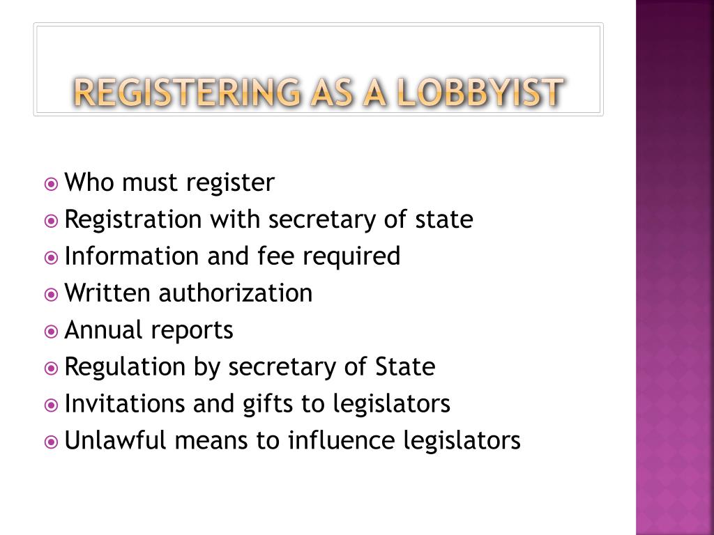 PPT - HOW TO LOBBY? PowerPoint Presentation, free download - ID:2167177