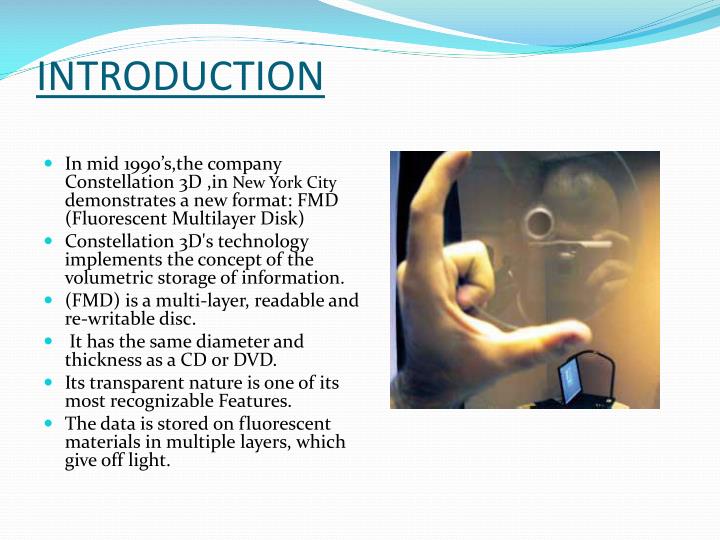 PPT - FLUORESCENT MULTI-LAYER DISC(FMD): PowerPoint Presentation - ID:2168366