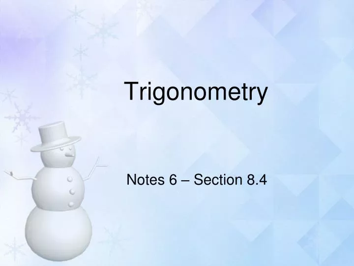 PPT - Trigonometry PowerPoint Presentation, free download - ID:2168542