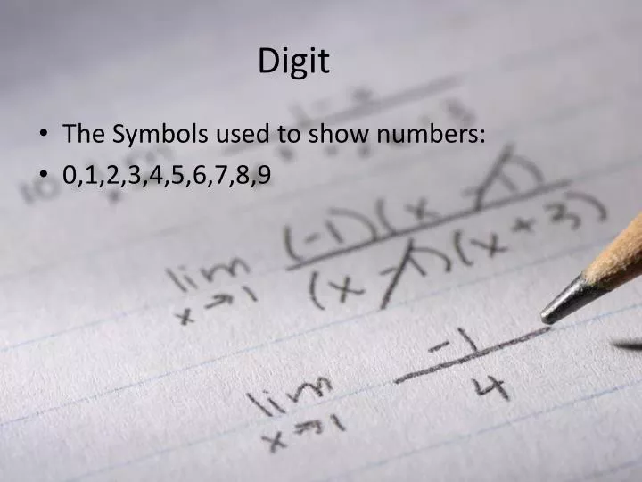 PPT - Digit PowerPoint Presentation, free download - ID:2168753