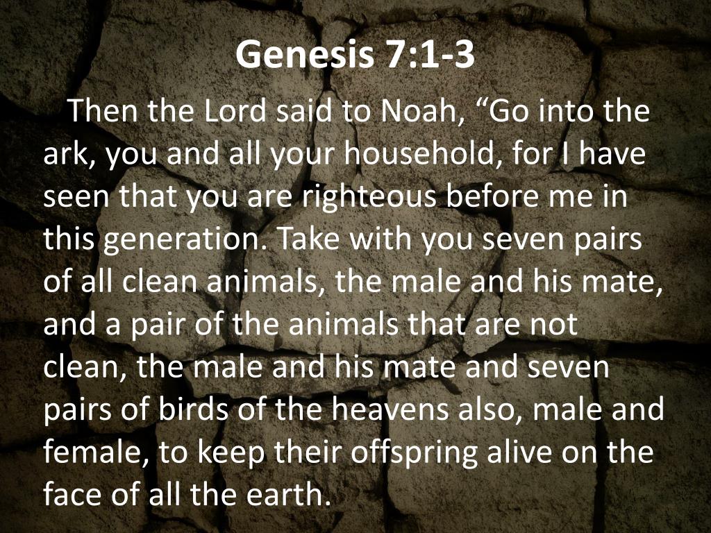 PPT - Noah: Salvation , Suffering & the Sovereignty of God Genesis 7:1 ...