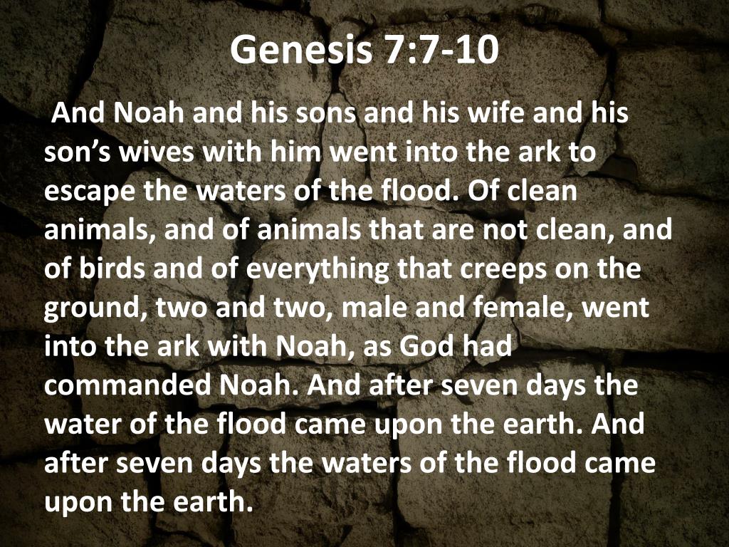 PPT - Noah: Salvation , Suffering & the Sovereignty of God Genesis 7:1 ...