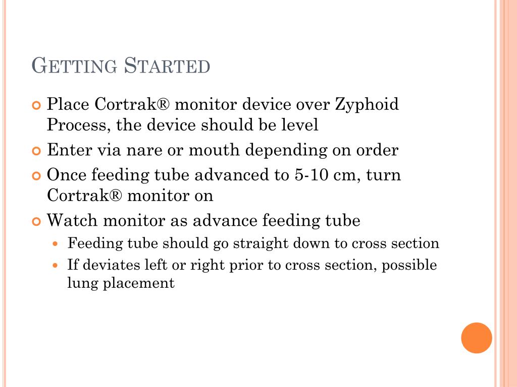 PPT - Feeding Tube Placements: Dietitian training and the Procedure ...