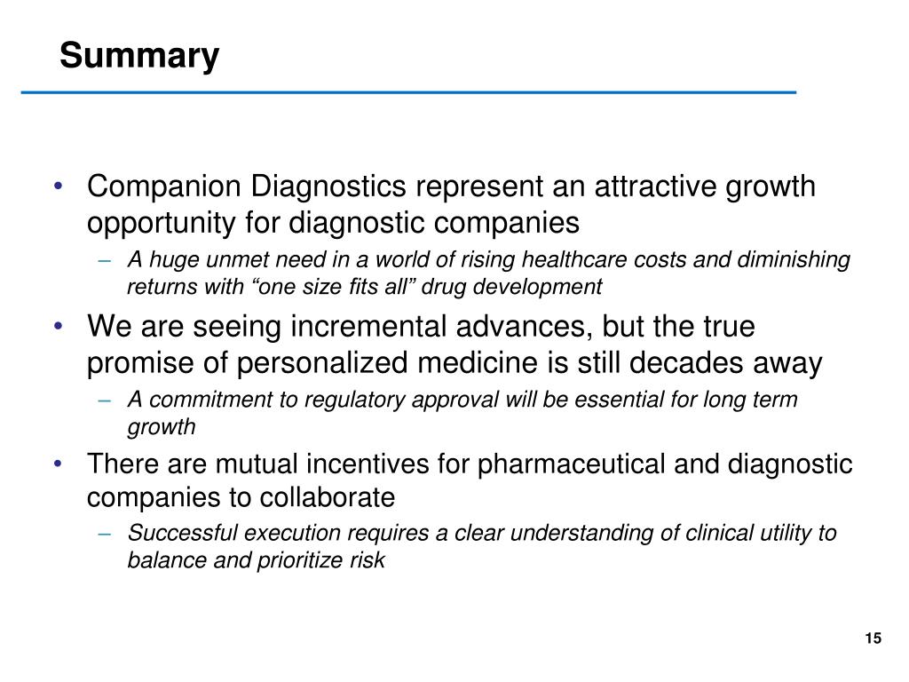 PPT - Companion Diagnostics for Targeted Cancer Therapies: Current ...