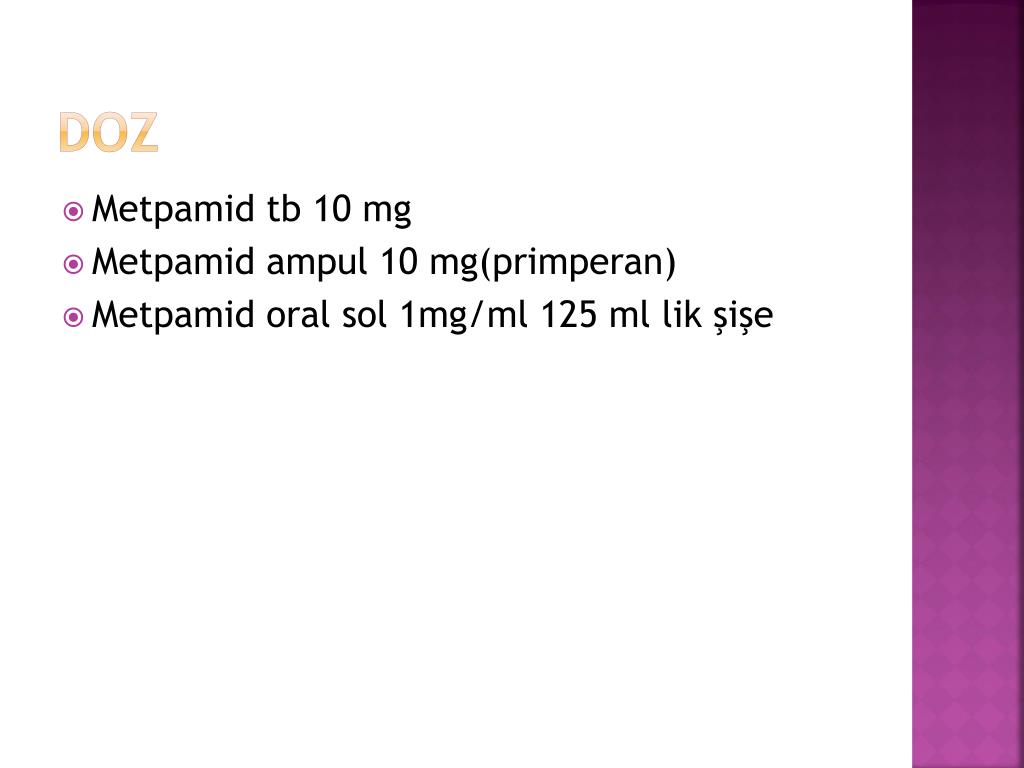 PPT - METOKLOPRAMİD KULLANIMINA BAĞLI GELİŞEN AKUT DİSTONİ: İKİ OLGU ...