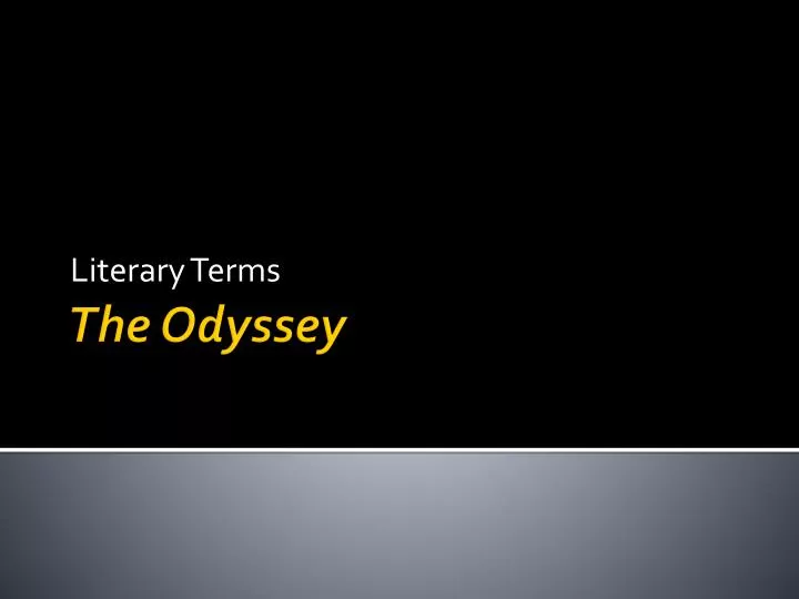 PPT - The Odyssey PowerPoint Presentation, free download - ID:2170595
