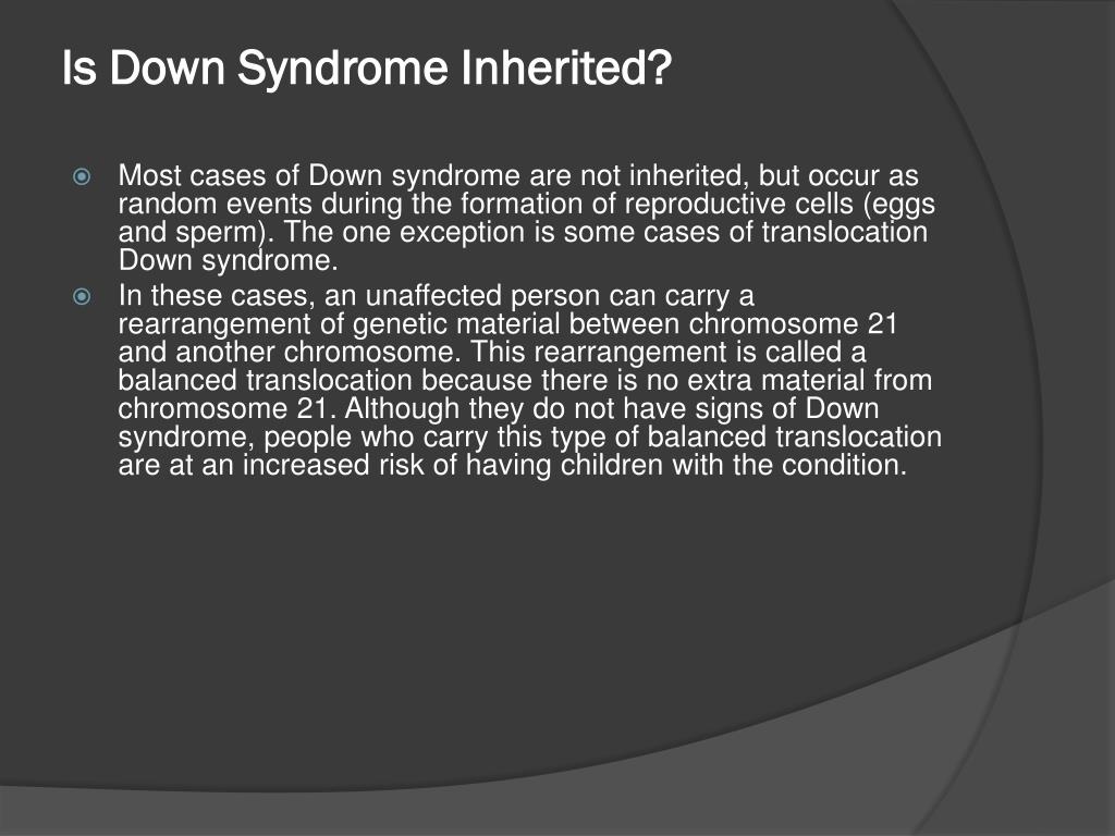Ppt Down Syndrome Powerpoint Presentation Free Download Id2170956