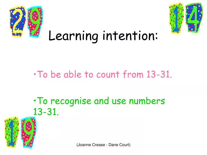 PPT - Learning intention: PowerPoint Presentation, free download - ID ...