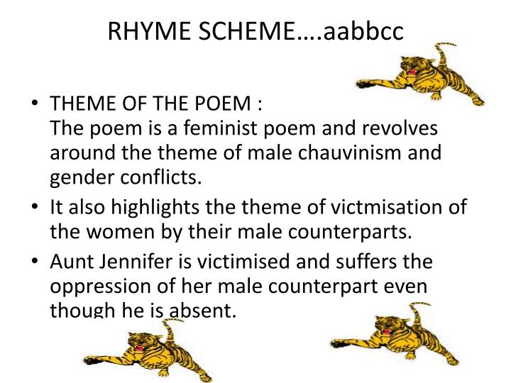 PPT - AUNT JENNIFER’S TIGERS PowerPoint Presentation - ID:2172928