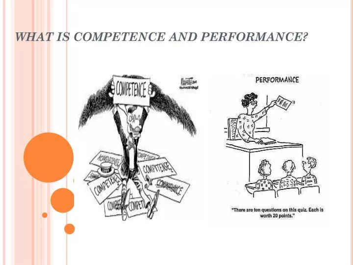 PPT - WHAT IS COMPETENCE AND PERFORMANCE? PowerPoint Presentation, free ...