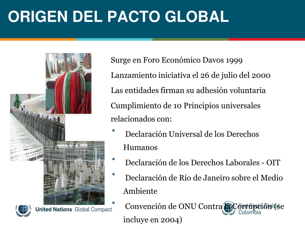 PPT - Pacto Global de las Naciones Unidas Principios para una Educación ...