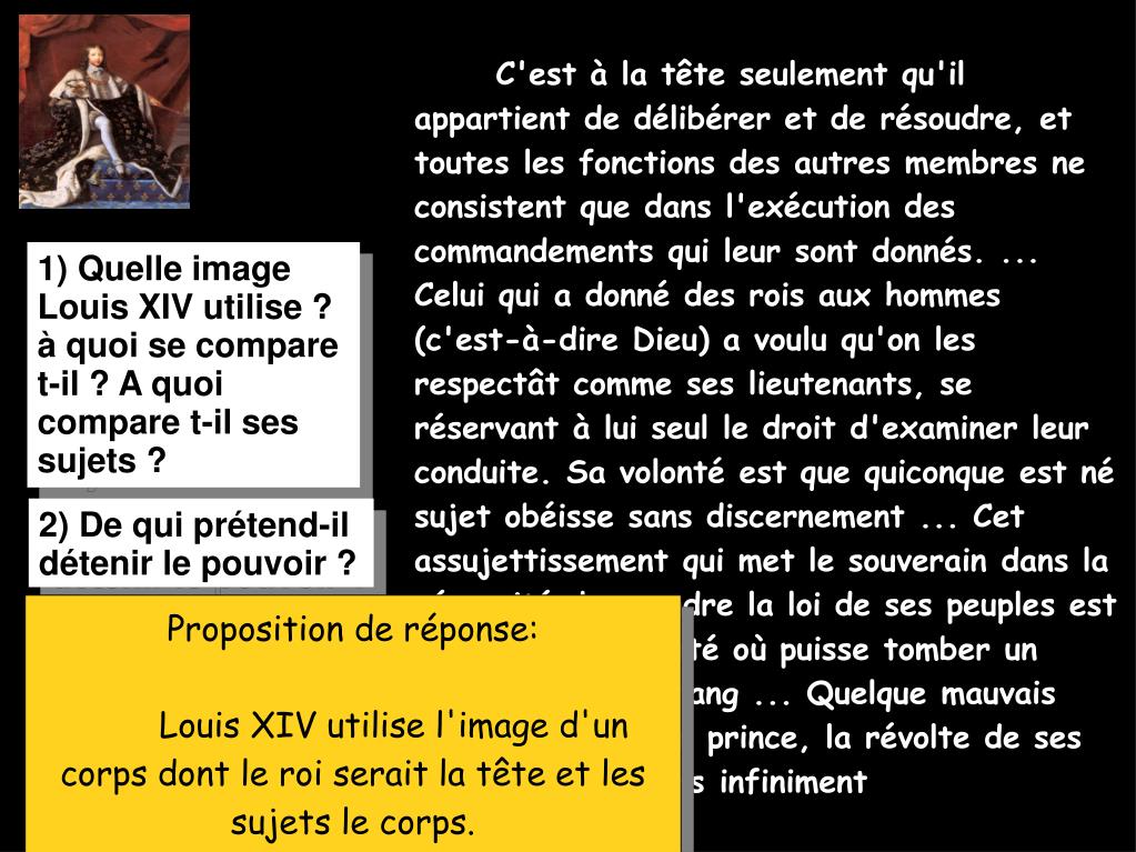 PPT - I. La monarchie de droit divin : un pouvoir absolu ? PowerPoint ...