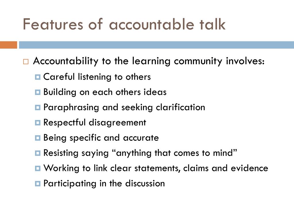 PPT - Enhancing Learning Through Accountable Talk Strategies PowerPoint ...