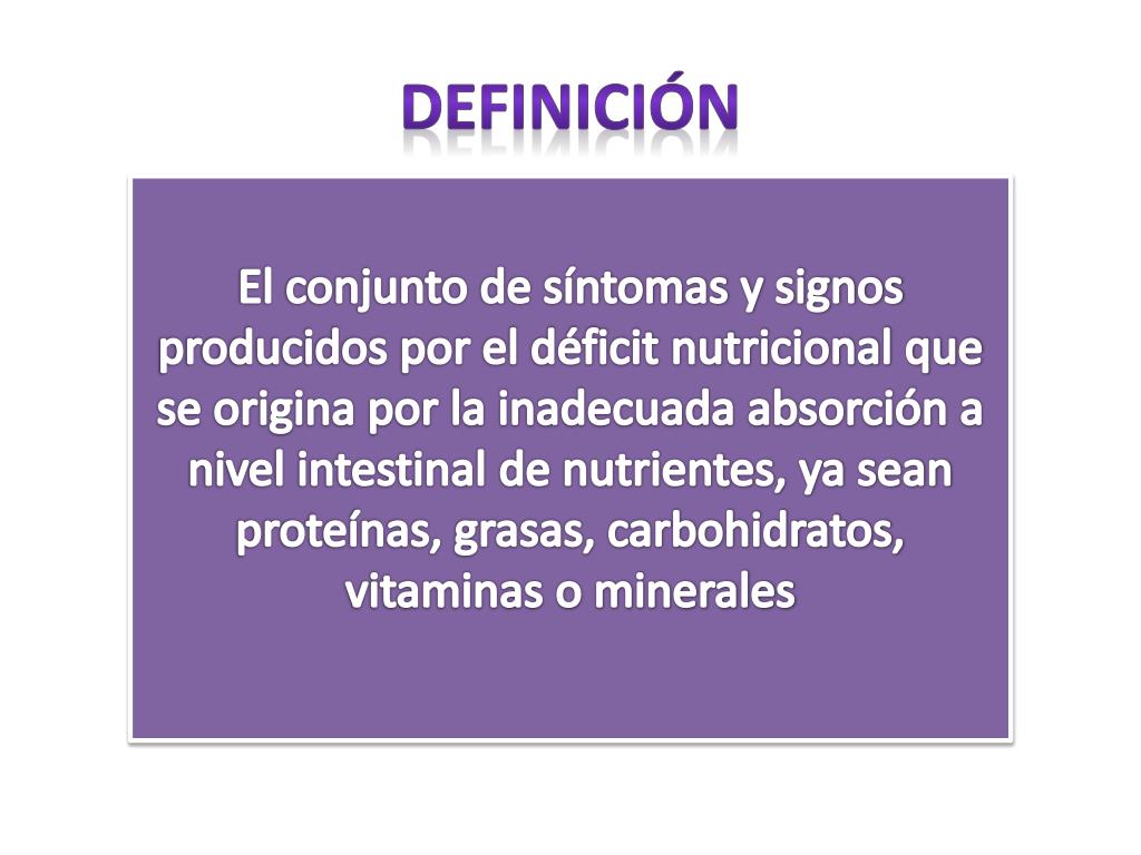 PPT - Síndrome de absorción intestinal deficiente PowerPoint ...