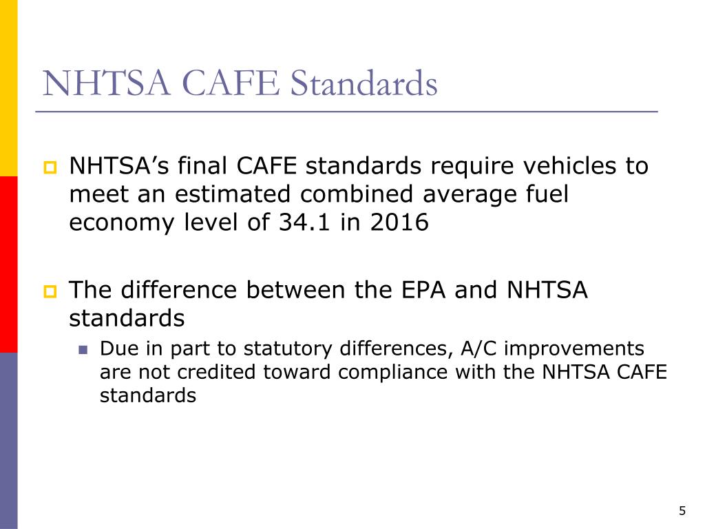 PPT - Final Rulemaking to Establish 2012-2016 Light-Duty Vehicle CAFE ...