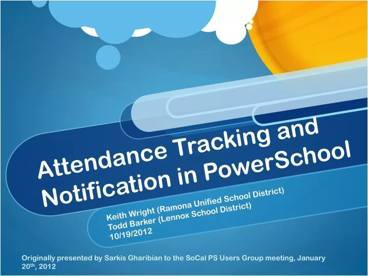 PPT - Attendance Tracking and Notification in PowerSchool PowerPoint ...