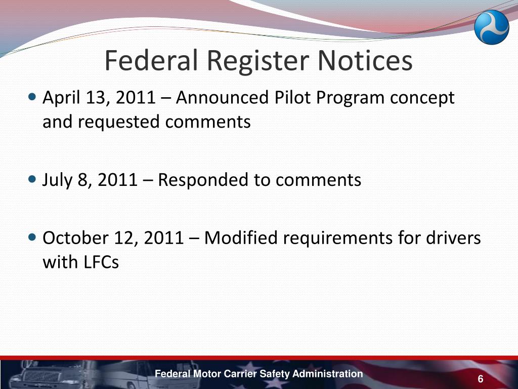 PPT - U.S. Mexico Cross Border Long-Haul Trucking Pilot Program ...