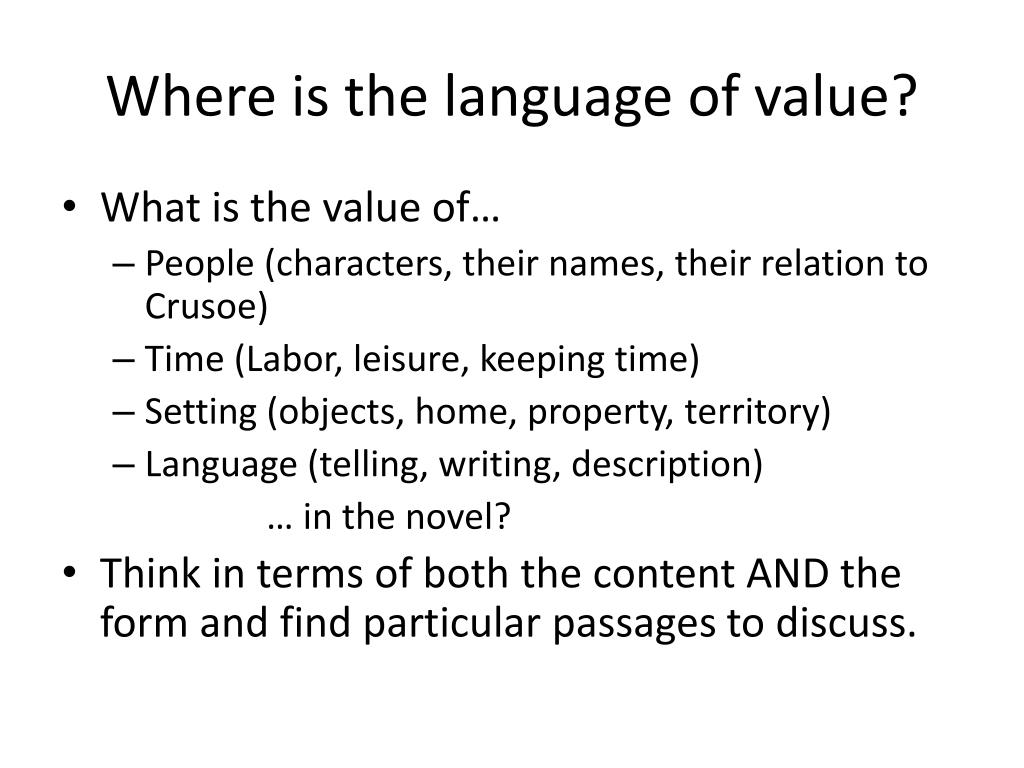 PPT - Homo Economicus : Robinson Crusoe’s Two Readers PowerPoint ...