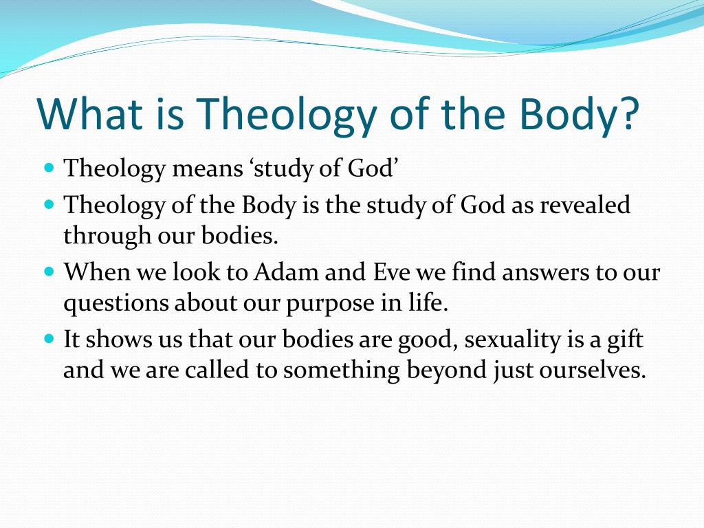 Ppt Theology Of The Body Powerpoint Presentation Free Download Id