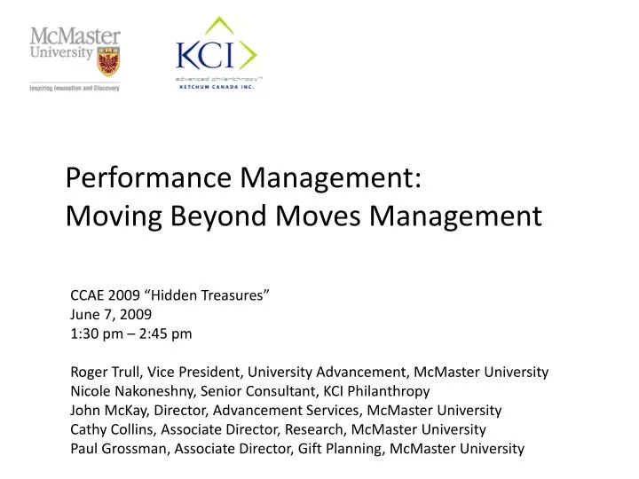 PPT - Performance Management: Moving Beyond Moves Management PowerPoint ...