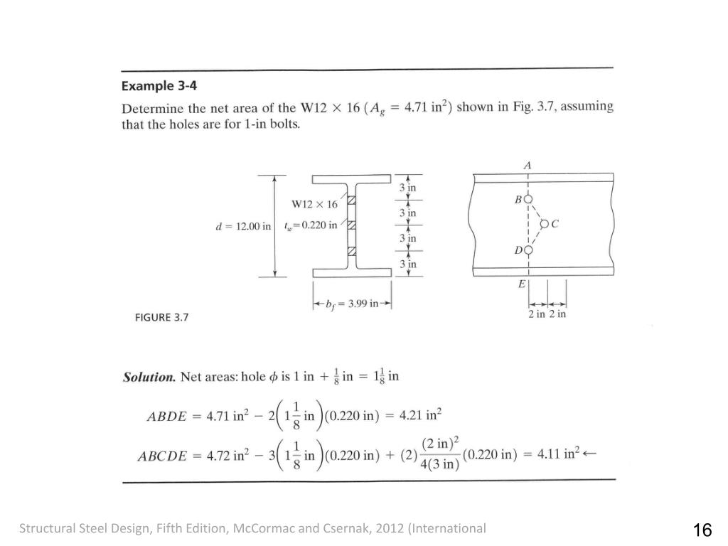 PPT - Structural Steel Design, Fifth Edition, McCormac and Csernak ...