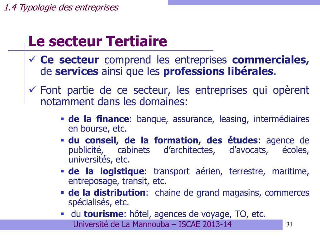 Secteur Secondaire Exemple D’Entreprise – LIHS