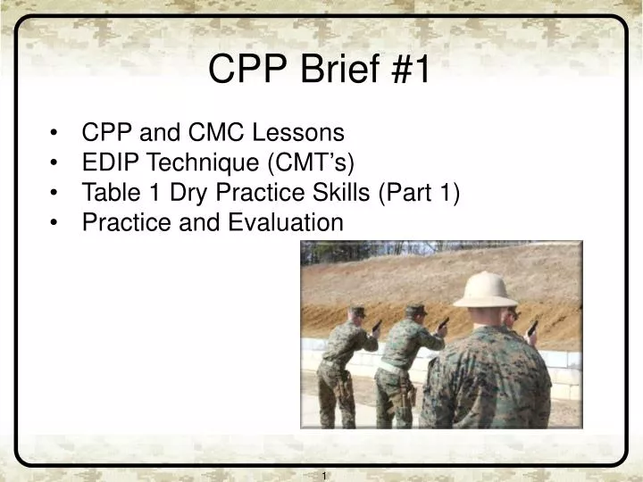 PPT - CPP Brief #1 PowerPoint Presentation, free download - ID:2176189