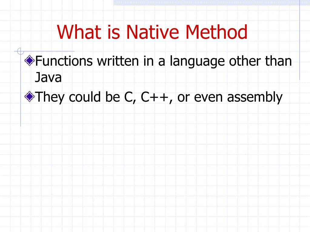 Ppt Java Native Interface Modified From Cs587x Lecture Department Of Computer Science 6369