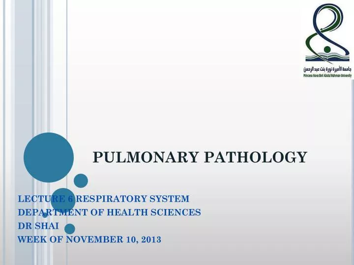 PPT - PULMONARY PATHOLOGY PowerPoint Presentation, free download - ID ...