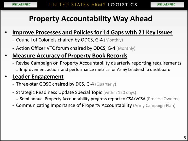 PPT - Campaign on Property Accountability: “Floor to Book Verification ...