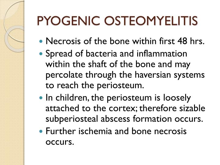 PPT - MUSCULOSKELETAL BLOCK Pathology Lecture 2: OSTEOMYELITIS and ...