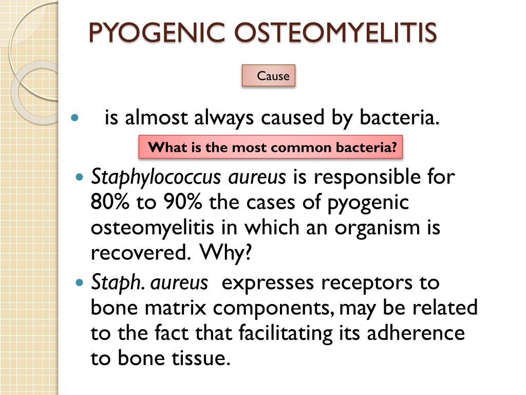 PPT - MUSCULOSKELETAL BLOCK Pathology OSTEOMYELITIS and SEPTIC ...