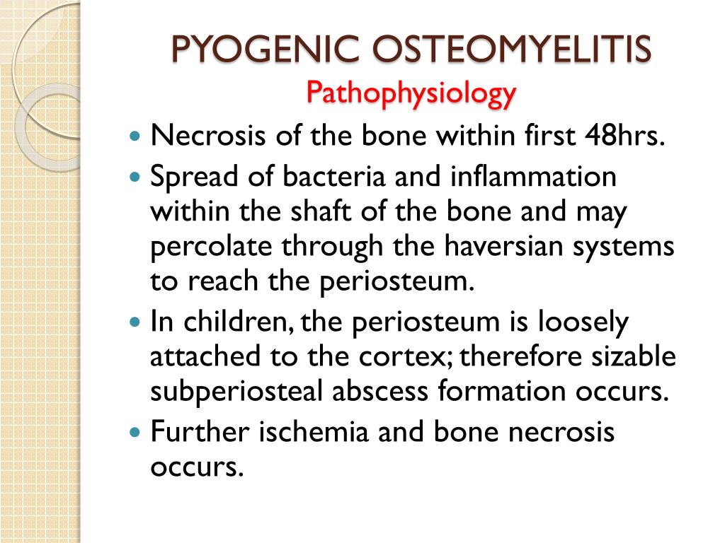PPT - MUSCULOSKELETAL BLOCK Pathology OSTEOMYELITIS and SEPTIC ...