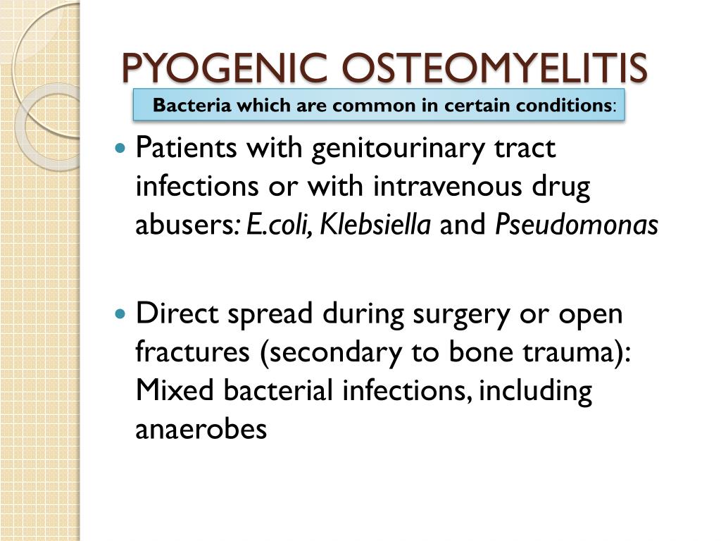 PPT - MUSCULOSKELETAL BLOCK Pathology OSTEOMYELITIS and SEPTIC ...