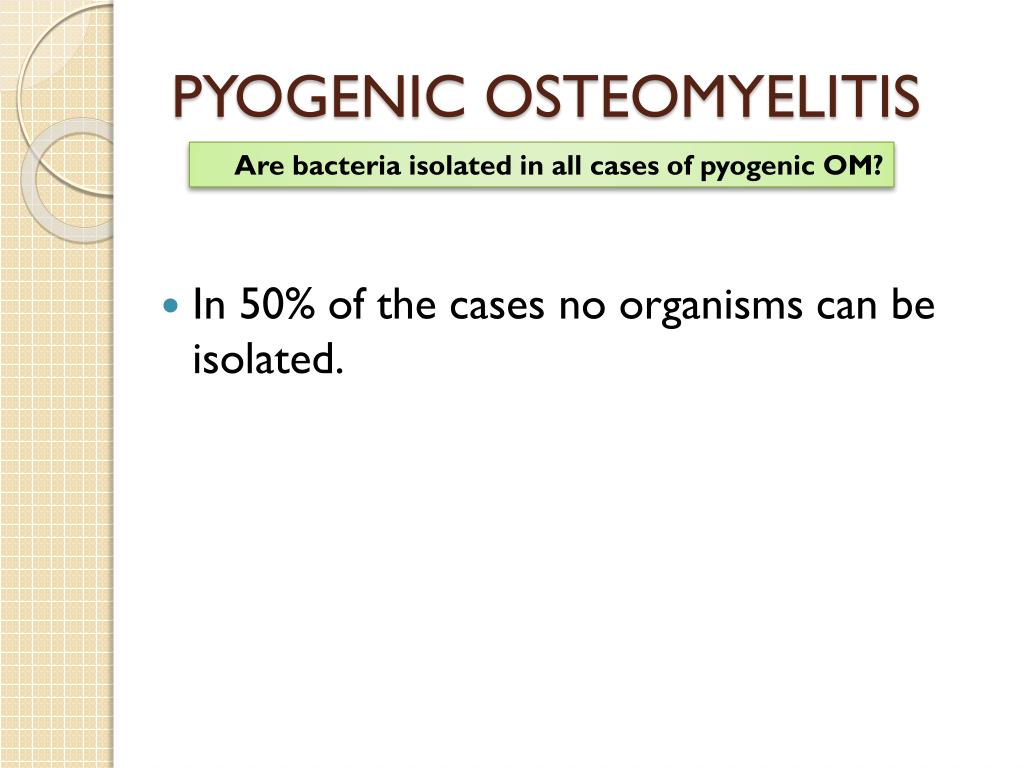PPT - MUSCULOSKELETAL BLOCK Pathology OSTEOMYELITIS and SEPTIC ...