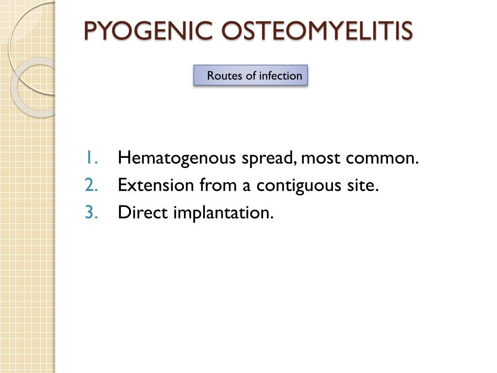 PPT - MUSCULOSKELETAL BLOCK Pathology OSTEOMYELITIS and SEPTIC ...