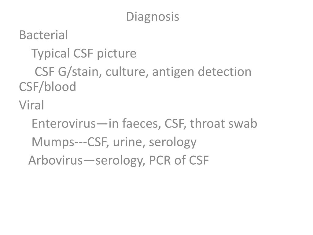 PPT - Infections of the Nervous System: Acute Meningitis Overview ...
