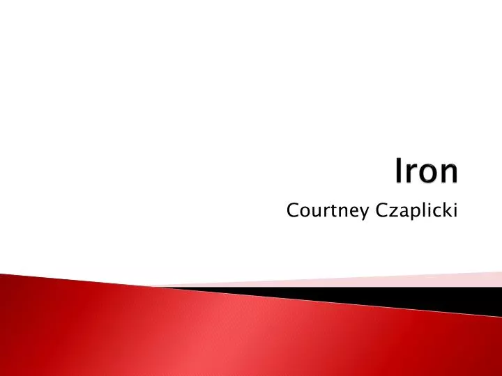 Ppt Iron Powerpoint Presentation Free Download Id2177909