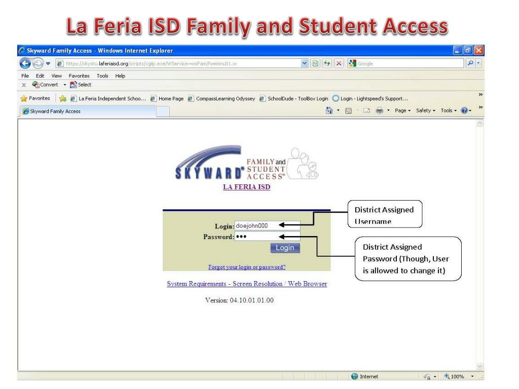 PPT - La Feria ISD Family and Student Access PowerPoint Presentation ...