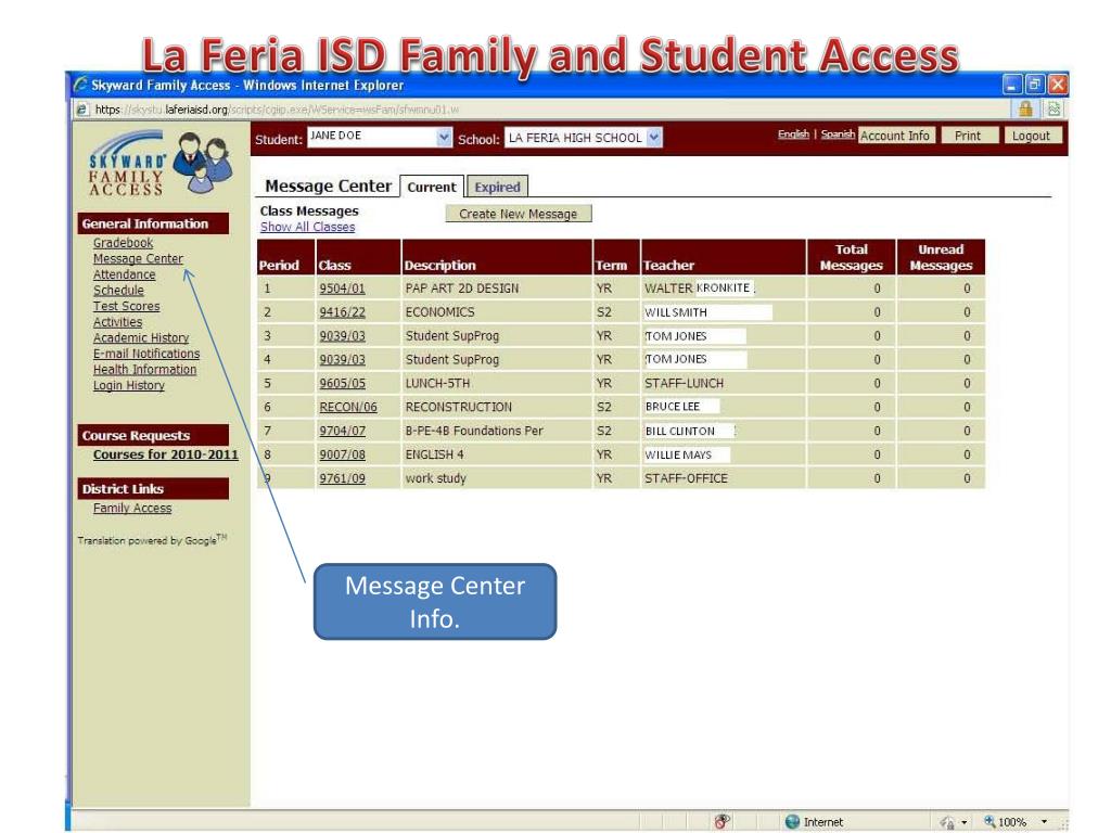 PPT - La Feria ISD Family and Student Access PowerPoint Presentation ...