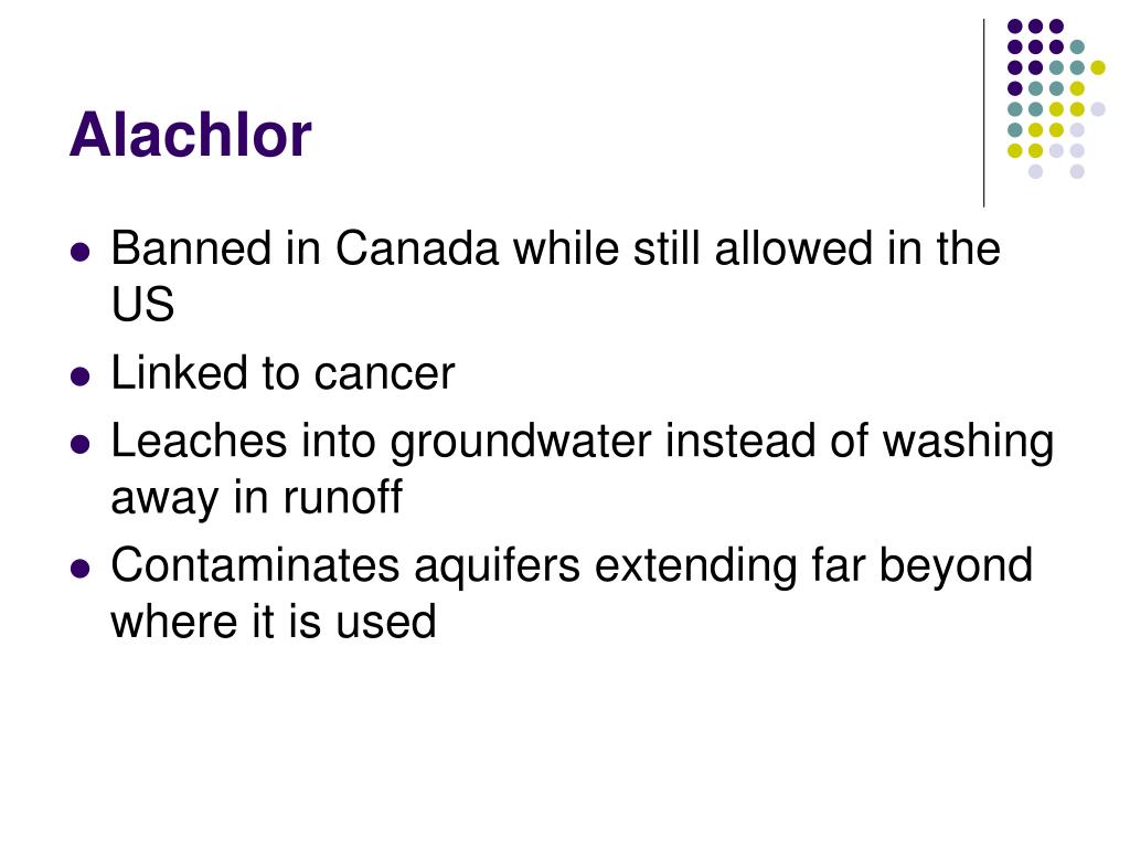 PPT - Herbicide and Pesticide Contamination of Water PowerPoint ...