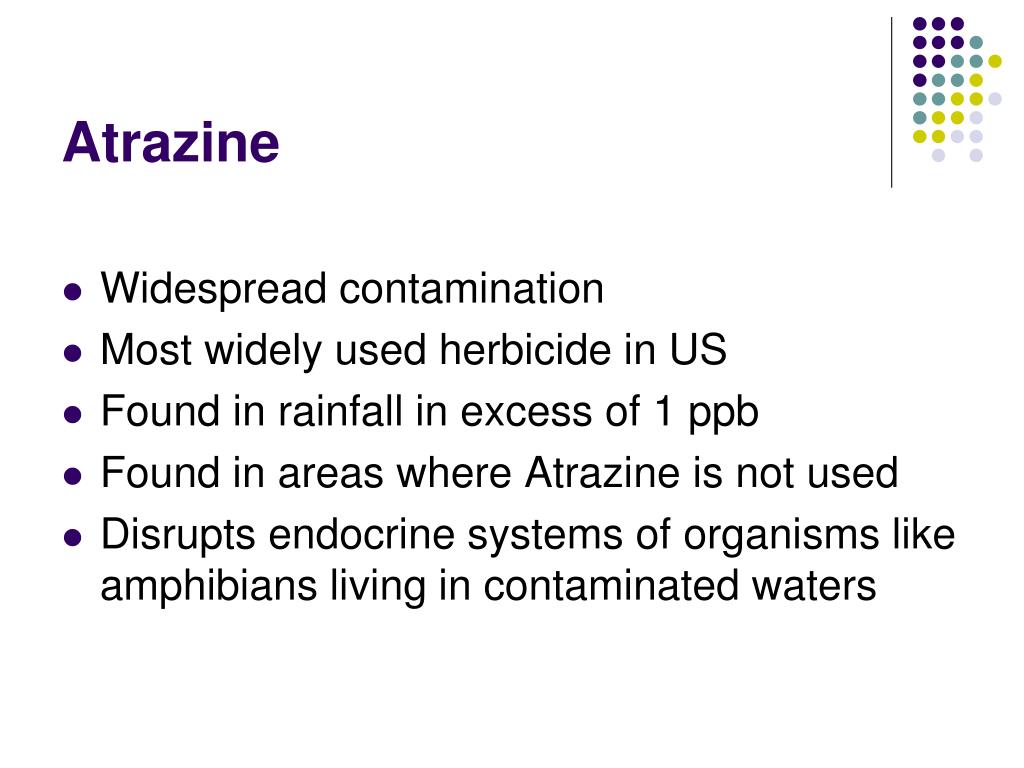 PPT - Herbicide and Pesticide Contamination of Water PowerPoint ...