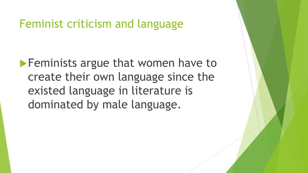 PPT - Feminist Literary Criticism PowerPoint Presentation, free ...