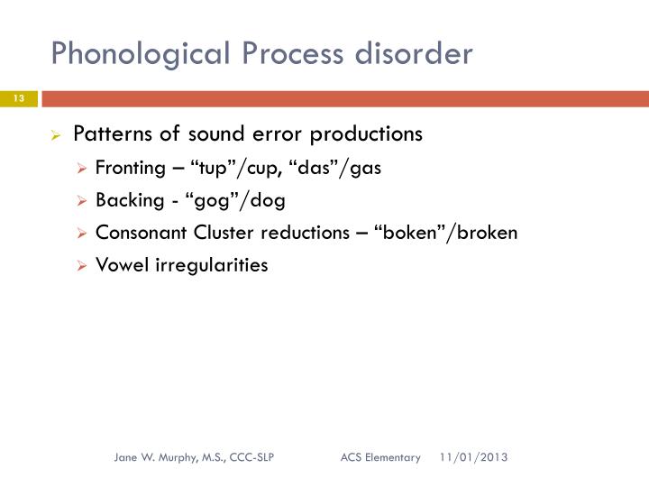 List of phonological processes with examples - lerymates