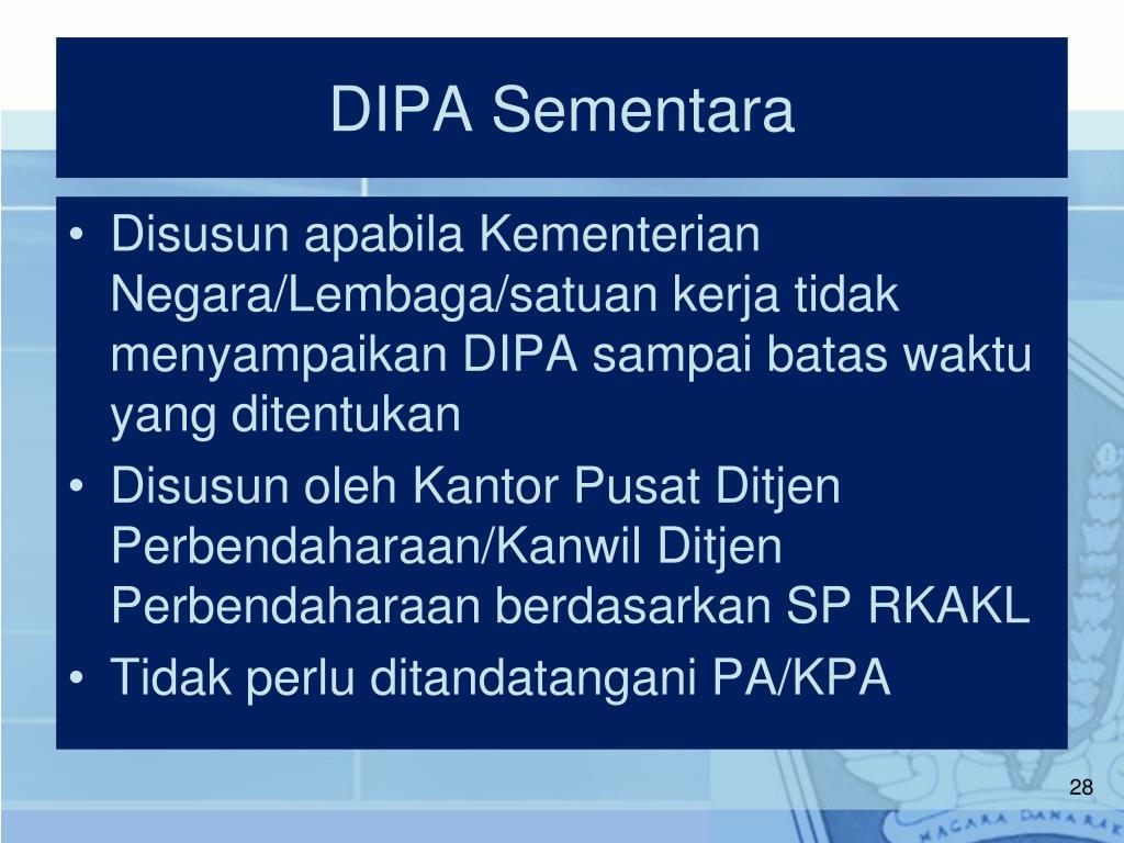 PPT - KEMENTERIAN KEUANGAN REPUBLIK INDONESIA DIREKTORAT JENDERAL ...