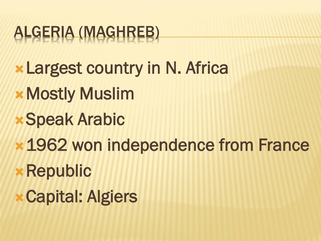 PPT - Egypt, Libya, and the Maghreb PowerPoint Presentation, free ...