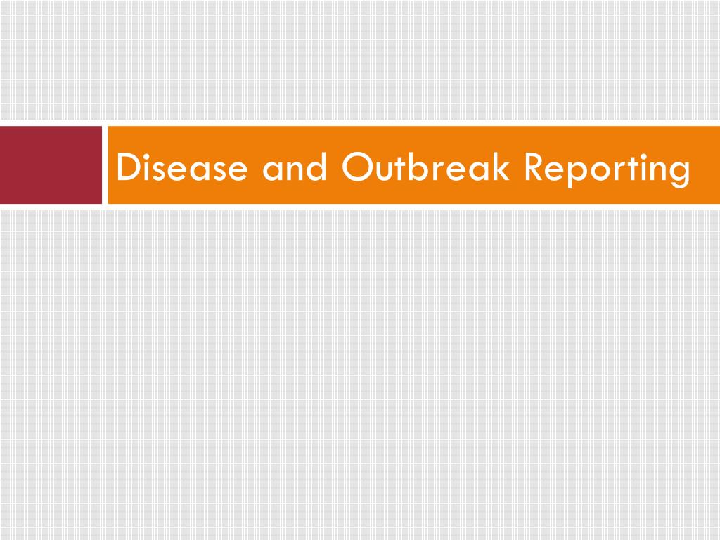 PPT - Division of Disease Control Epidemiology and infectious disease ...